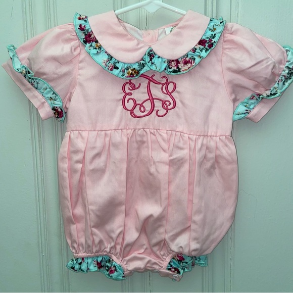 One Pieces | Est Monogrammed Pink Bubble | Poshmark